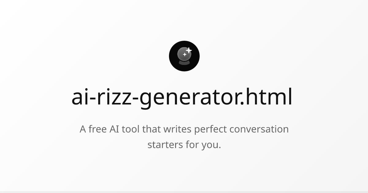 AI Rizz Generator